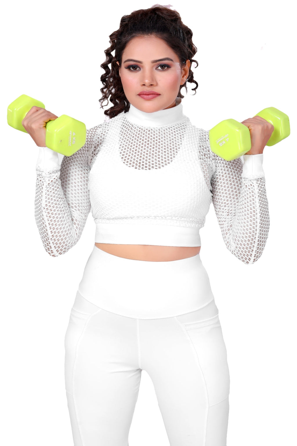 Bianca Mesh Crop Top – Breathable Layered Style